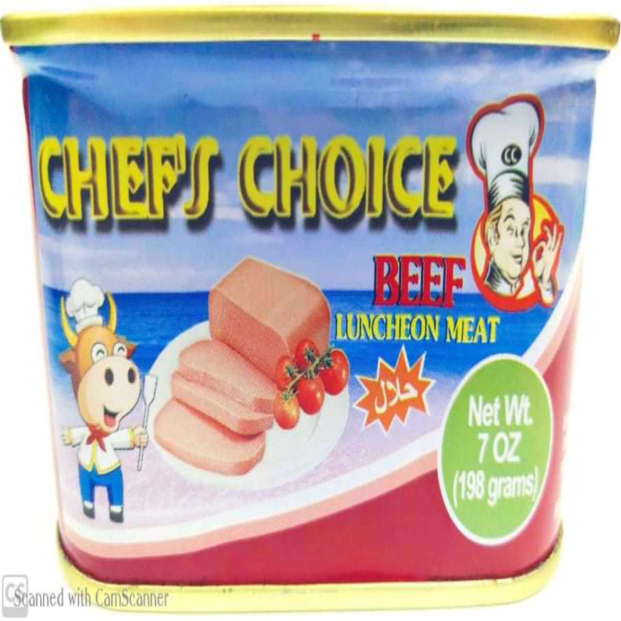 CHEF'S CHOICE BEEF LUNCHEON MEAT 198G