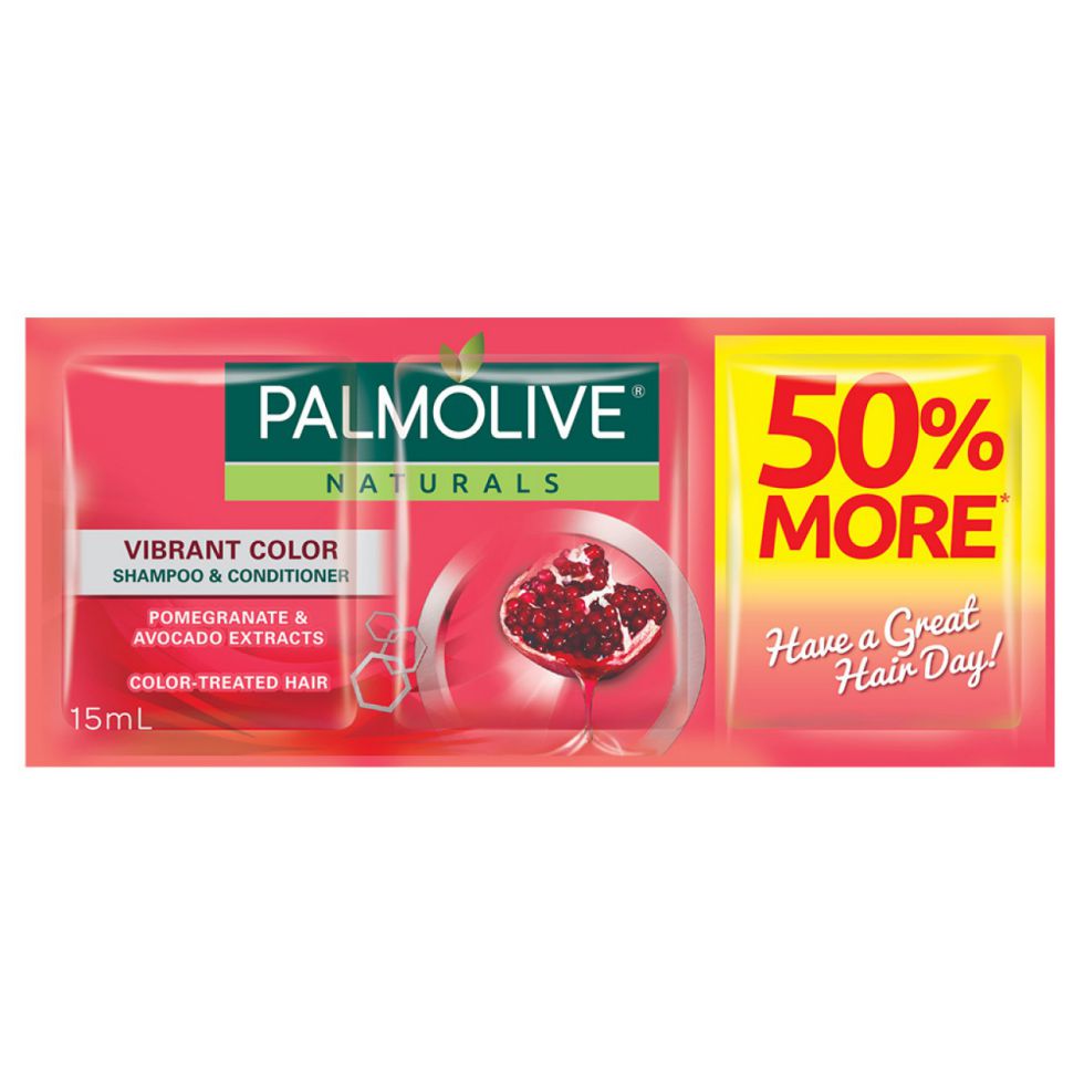 PALMOLIVE NATURALS SHAMPOO VIBRANT COLOR (METALLIC RED) 15ML 12S